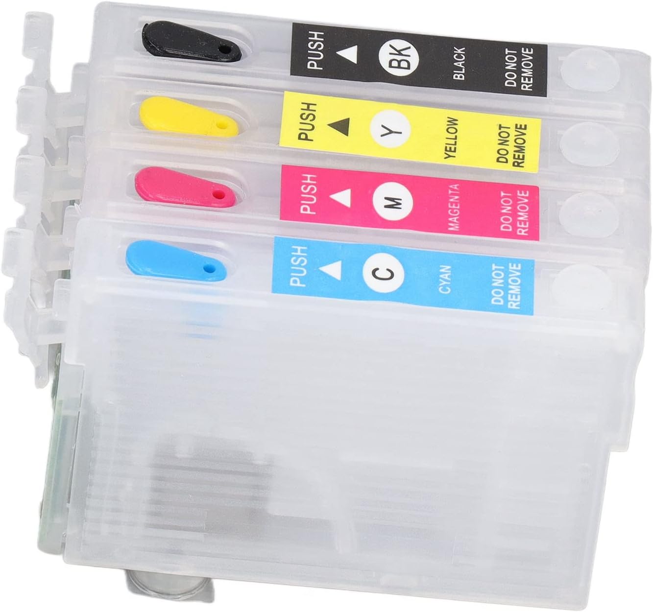 Ink Cartridge, PP 4 Colors Ink Cartridge with Permanent Chip, for ...