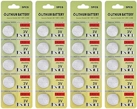 Kodak | CR2016 Batteries 20 Pack | Lithium 3V Coin | Button Cell for Car Keys: Amazon.co.uk ...