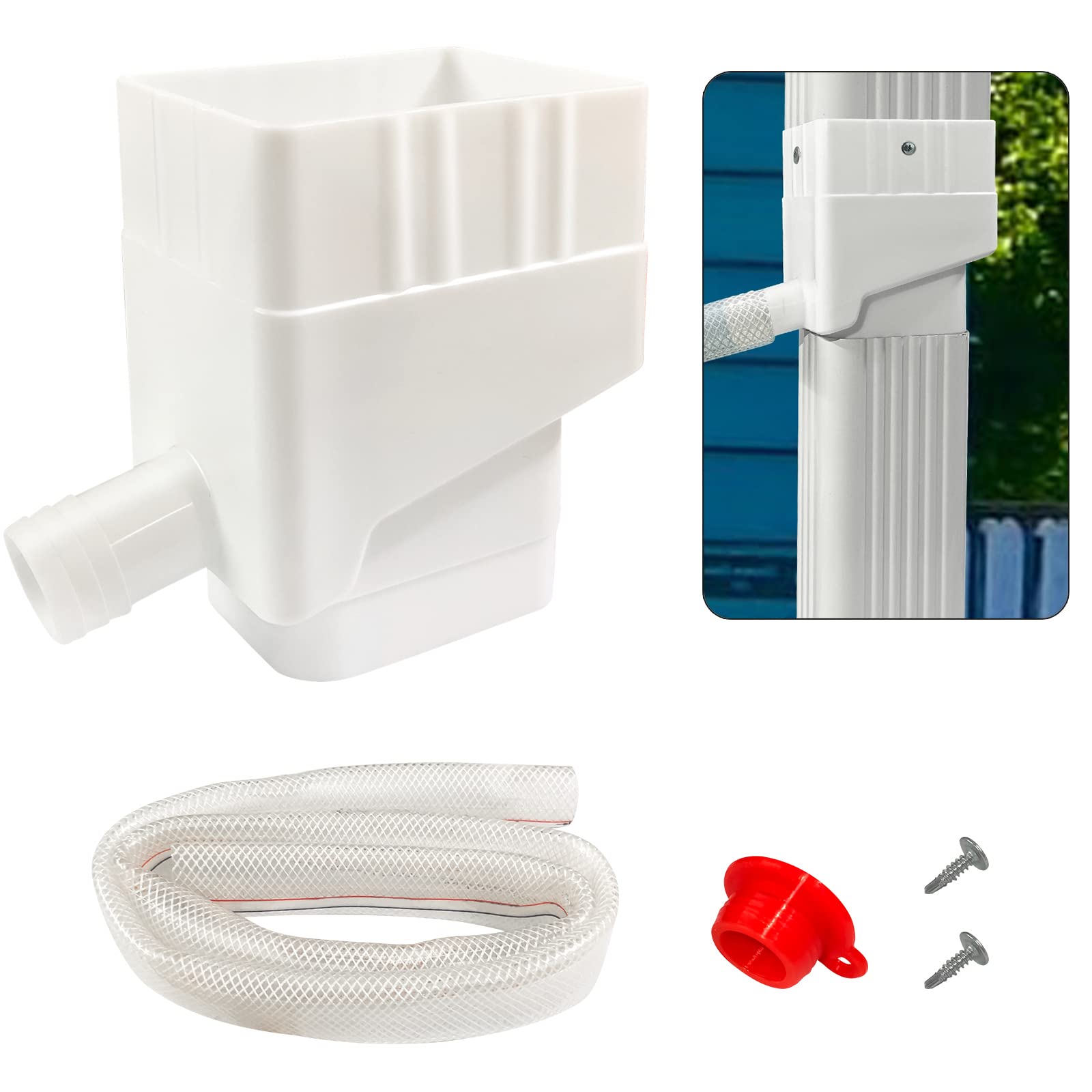 Buy Rainwater Collection System, Rain Diverter for 2 x 3 Inch Standard ...