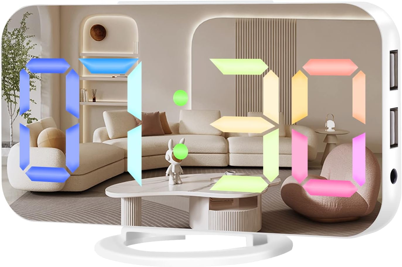 Amazon.com: AcuRite 13024 Atomic Dual Alarm Clock with USB Charging ...