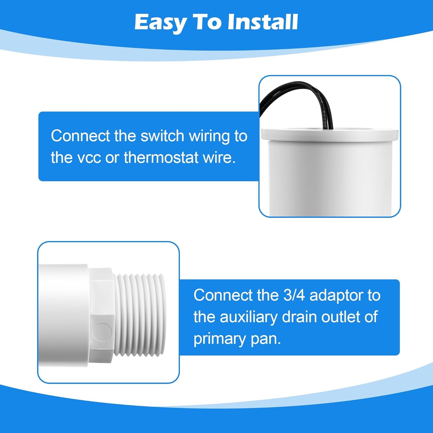 Snapklik.com : 6 Pack SS2 Float Switch For Easy Installation, AC Float ...