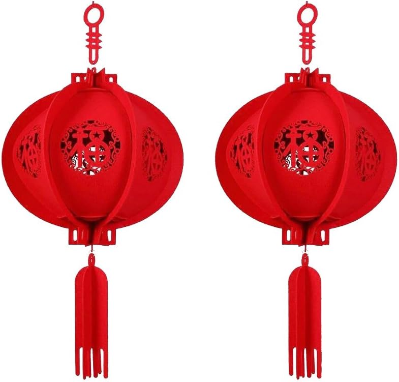 Chinese Festival and Celebration Paper Lantern, Chinese Lucky Red Fu 3D ...
