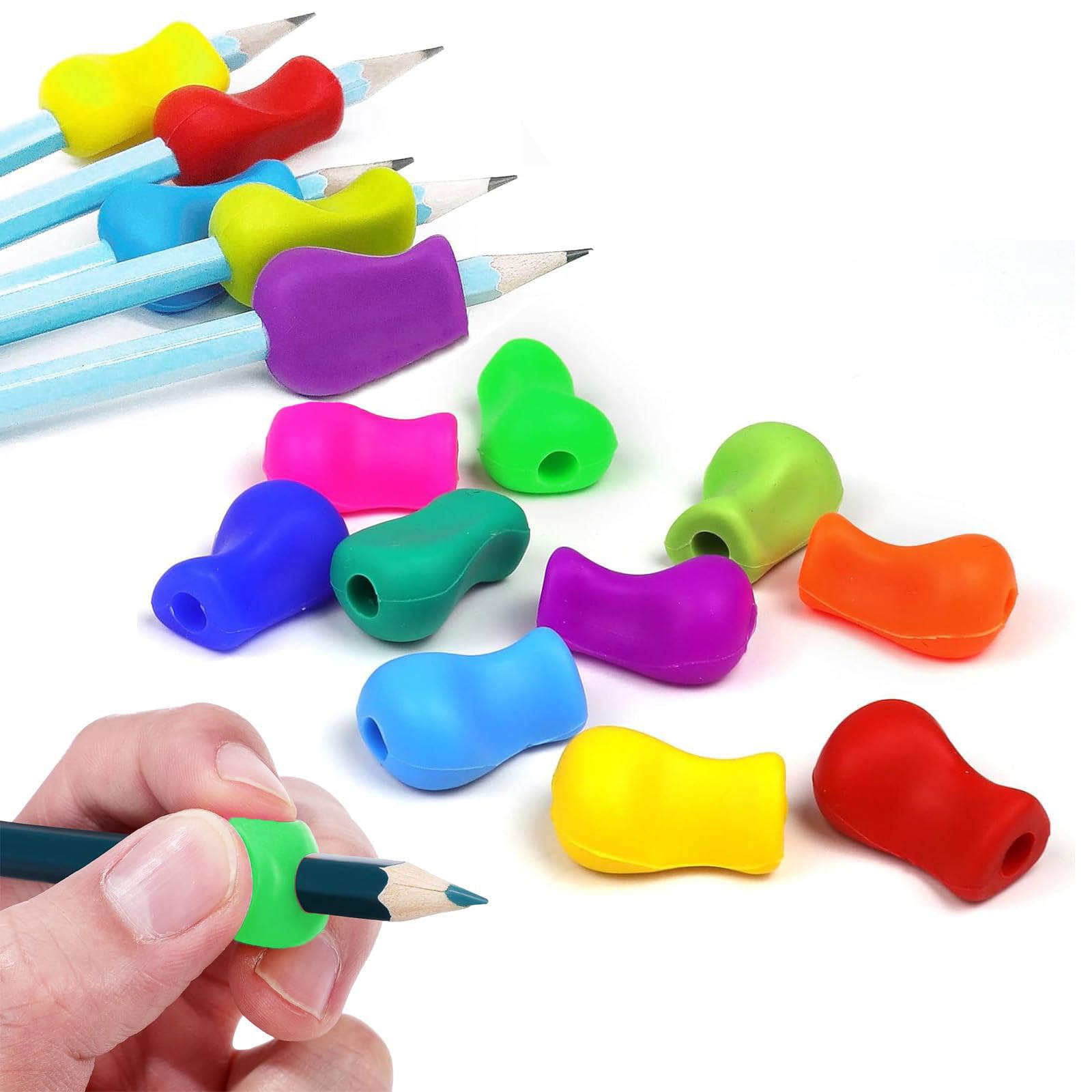 Lafefe Pencil Grips for Children Handwriting,5pcs Pencil Grips,Writing ...