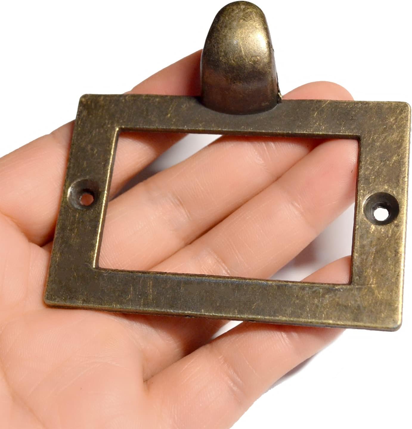 Amazon.com: 10 Pcs Antique Tag Label Frames Bronze Drawer Label Holders ...