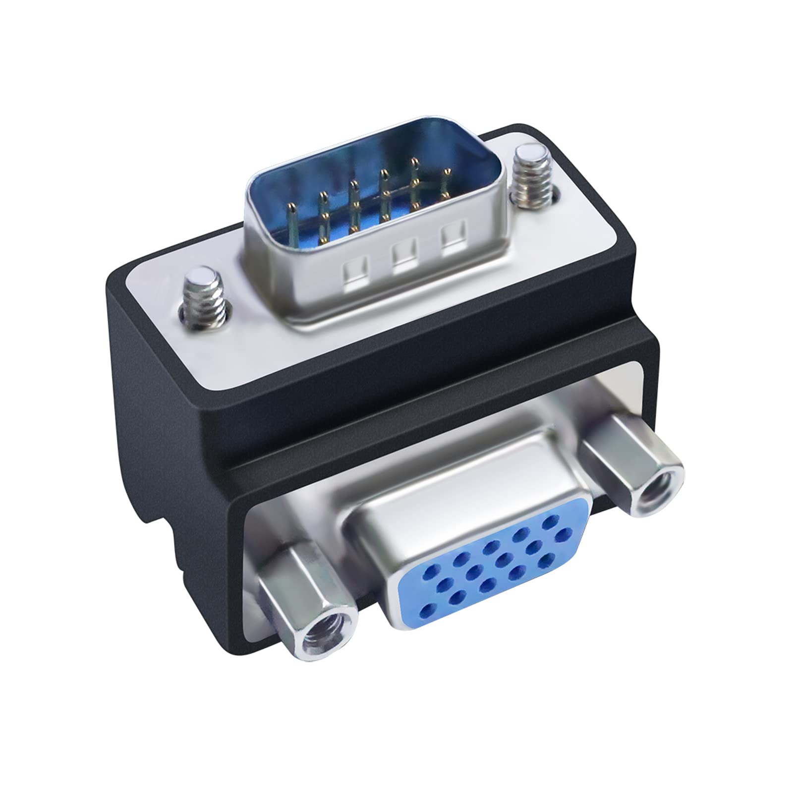 Amazon.com: DTECH 90 Degree VGA Right Angle Adapter 15 Pin Male to ...