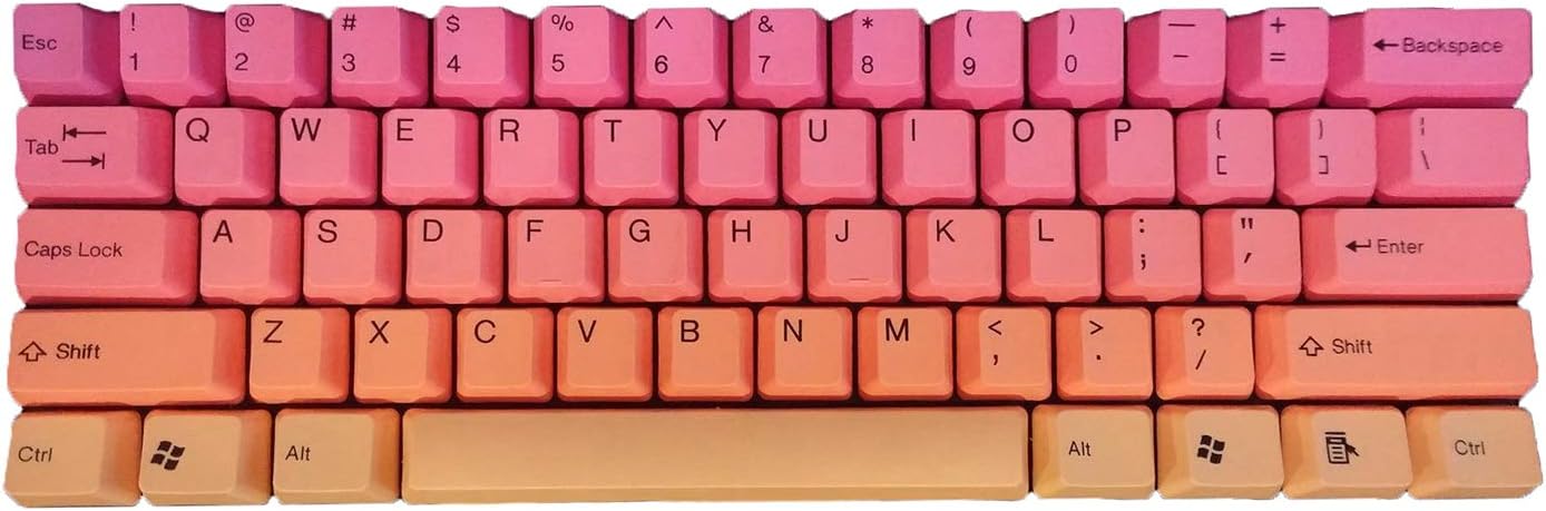 Amazon.com: Tai-Hao Sunshine PBT Double Shot Keycap Set - 104 Keys ...