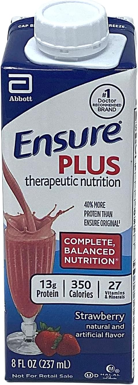 Amazon.com : Ensure Plus Nutrition Shake, 8 FL Oz each, 30 Count ...