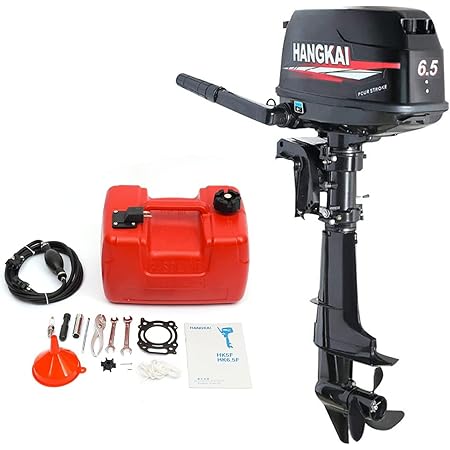 Amazon.com: BJTDLLX hangkai Outboard Motor, 4-Stroke 6.5HP Boat Engine Motor Water Cooling ...