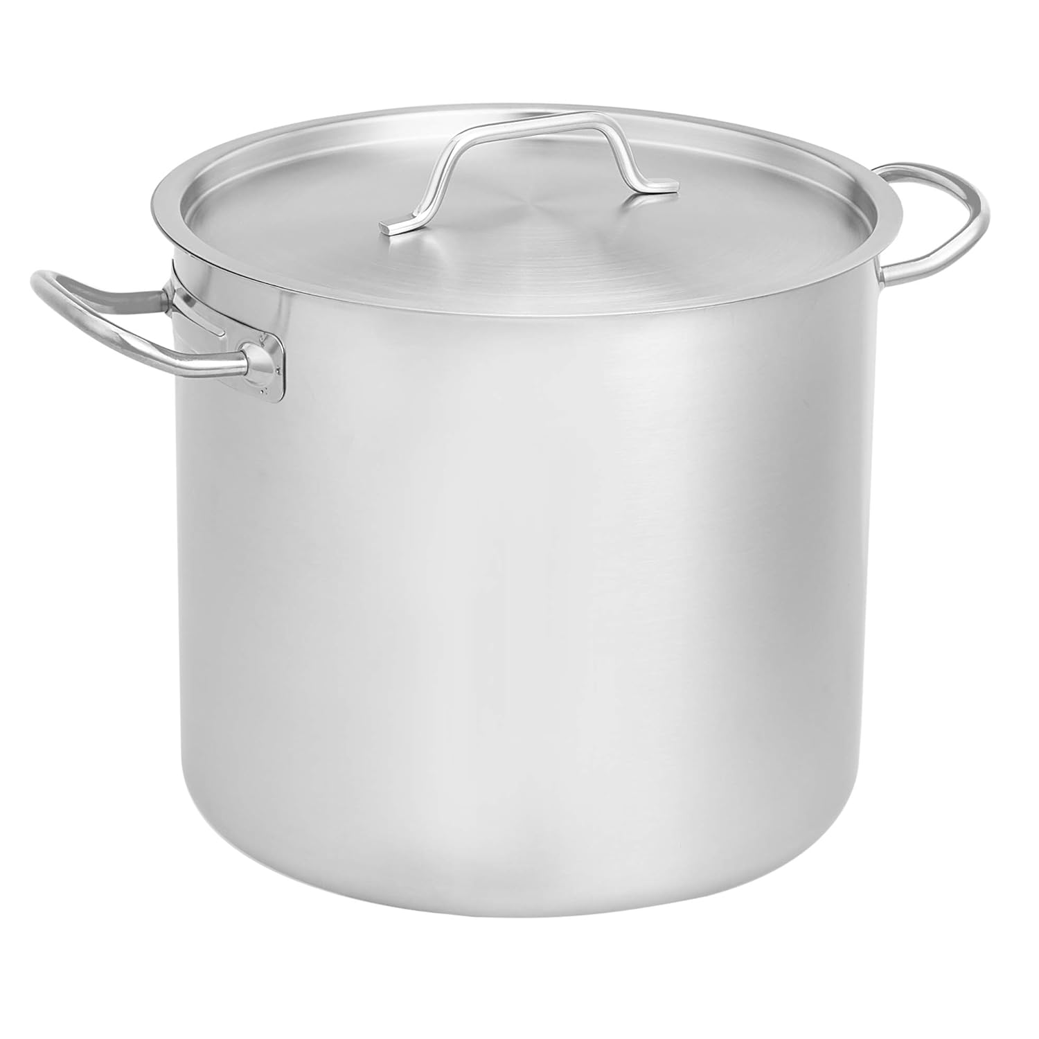 Amazon.com: AmazonCommercial 20 Qt. Stainless Steel Aluminum-Clad Stock ...