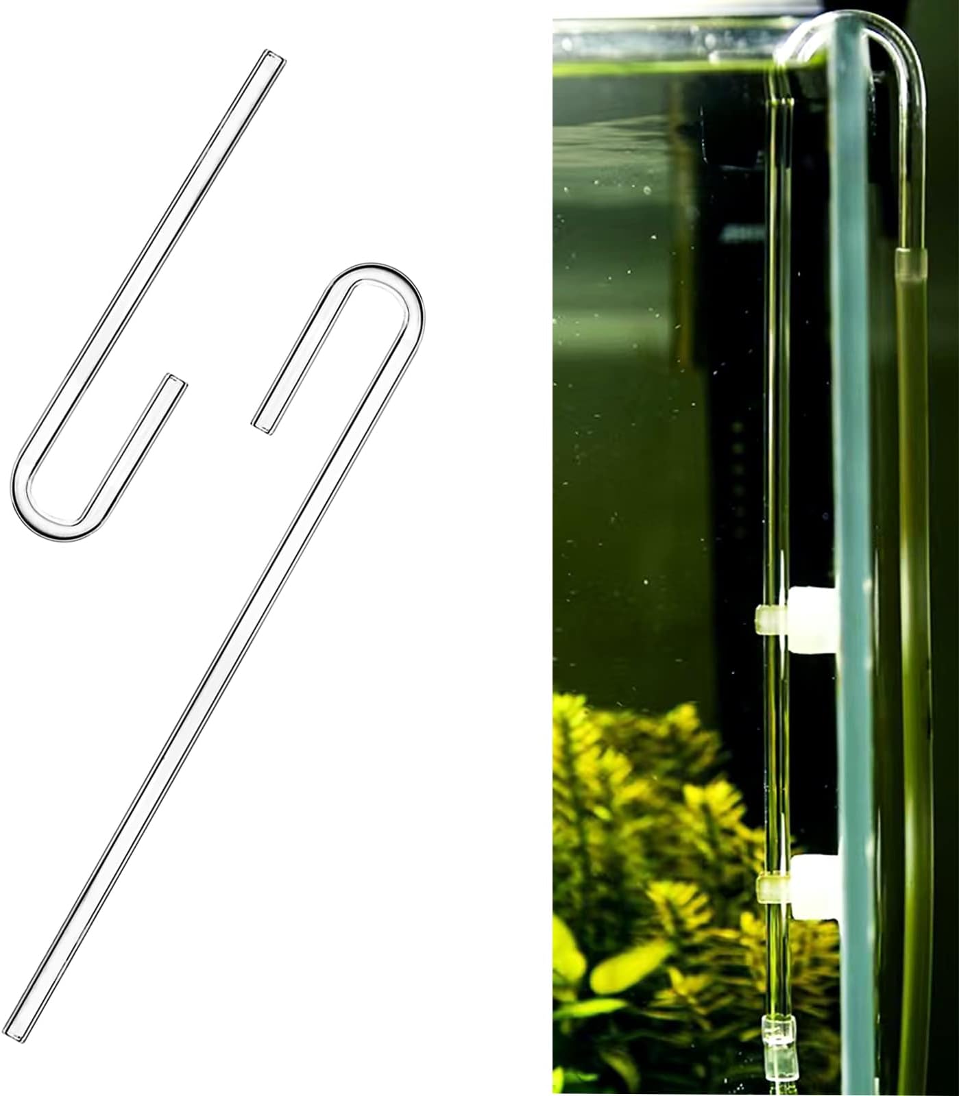 Amazon.com : IAFVKAI 2X Acrylic U Shape Tube for Aquarium Air Pump Fish ...