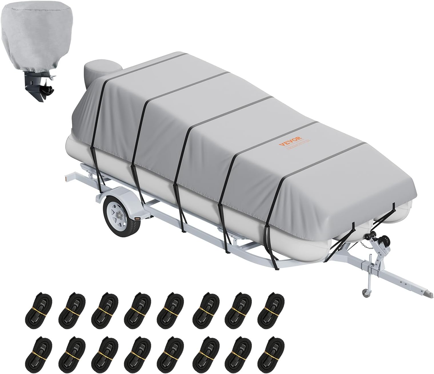 Amazon.com: Pontoon Boat Covers 17-20 ft Waterproof PU Coating Marine ...