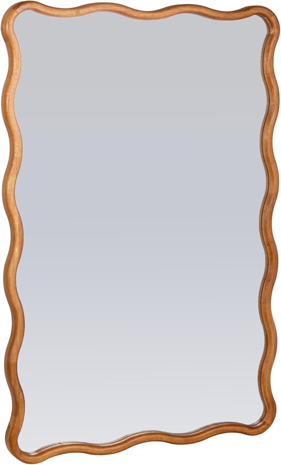 Amazon.com - Creative Co-Op Wavy Rectangular Mirror with Scalloped ...