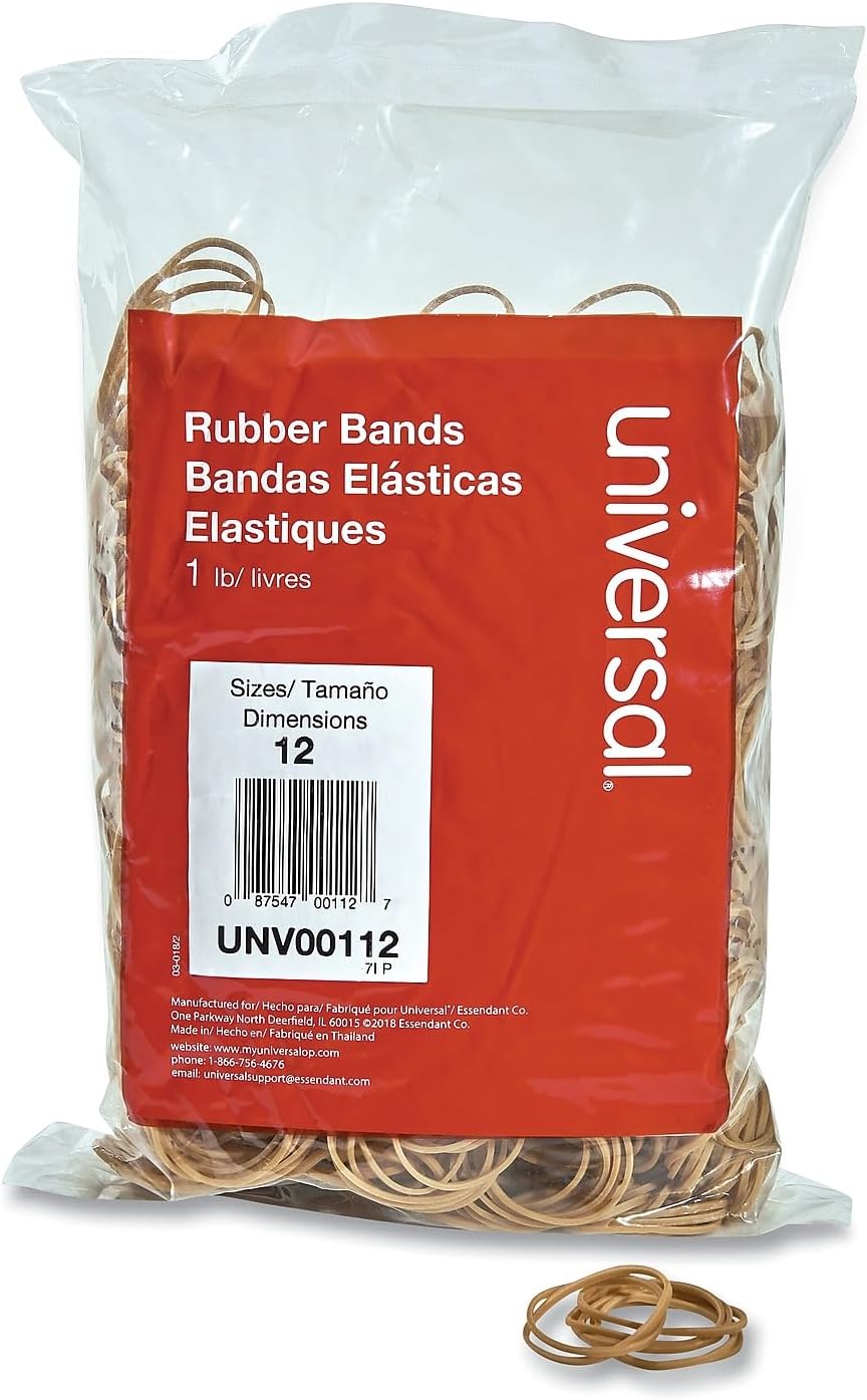 Rubber Bands, Size 12, 1-3/4 x 1/16, 2500 Bands/1lb Pack : Amazon.co.uk ...