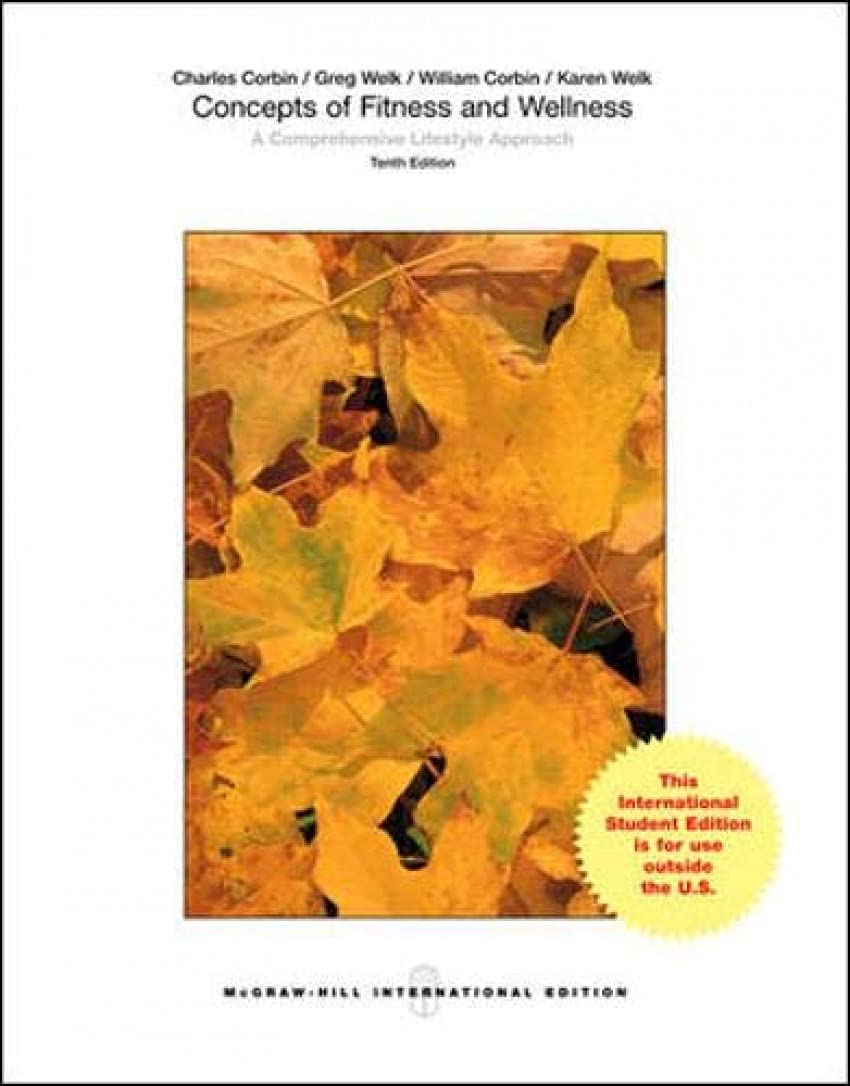 LL Concepts of Fitness and Wellness: A Comprehensive Lifestyle Approach ...
