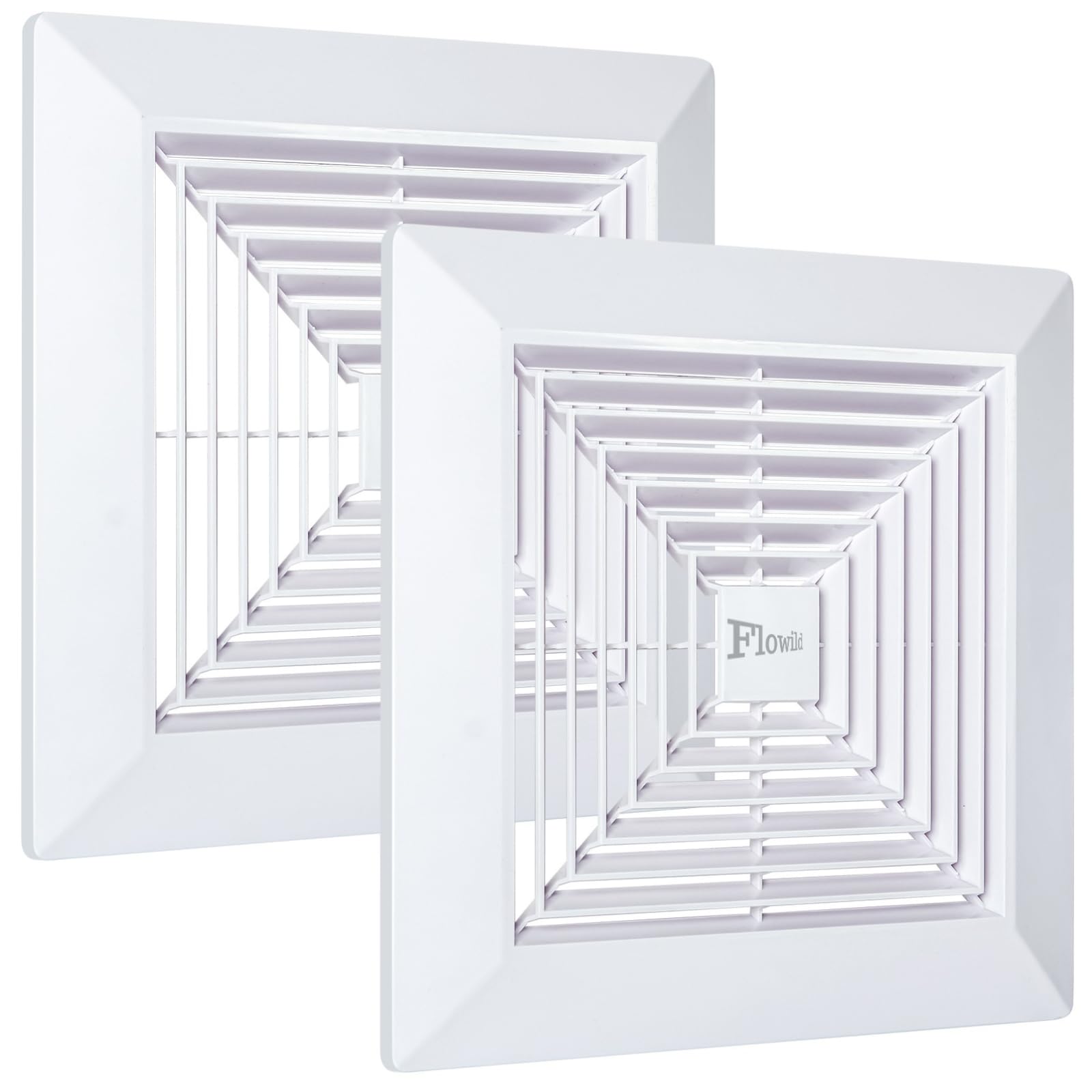 Amazon.com: Flowild 2 Pack 12x12 Bathroom Exhaust Fan Cover with ...