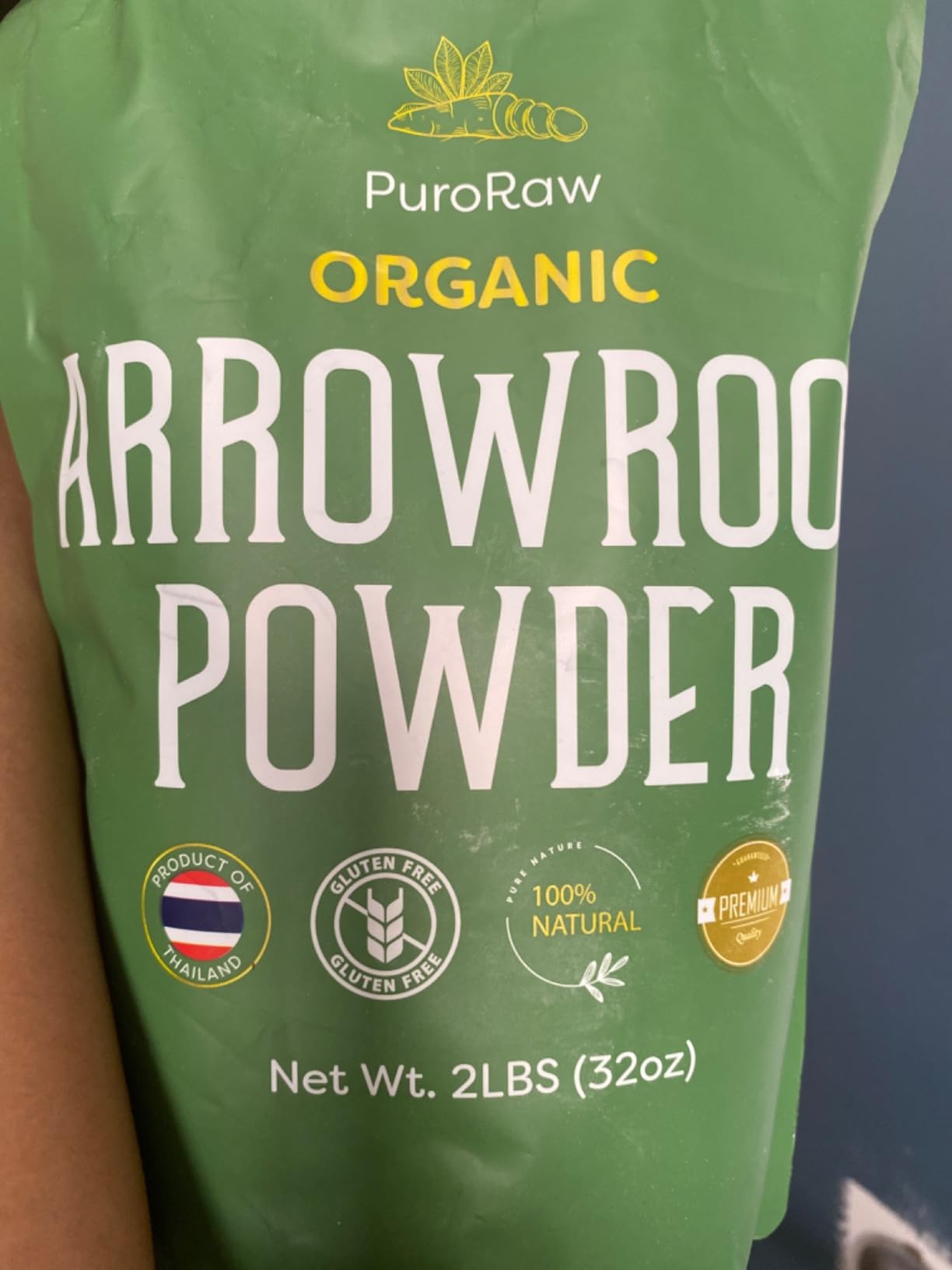 Amazon.com: Arrowroot Starch Powder, 2lb Gluten Free, Pure Arrow Root ...