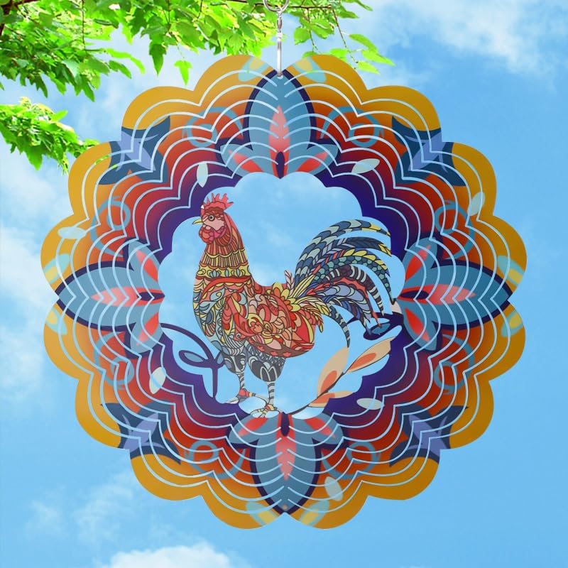 Amazon.com: Rooster Wind Spinners, Chicken Gifts for Women Mom Grandma ...