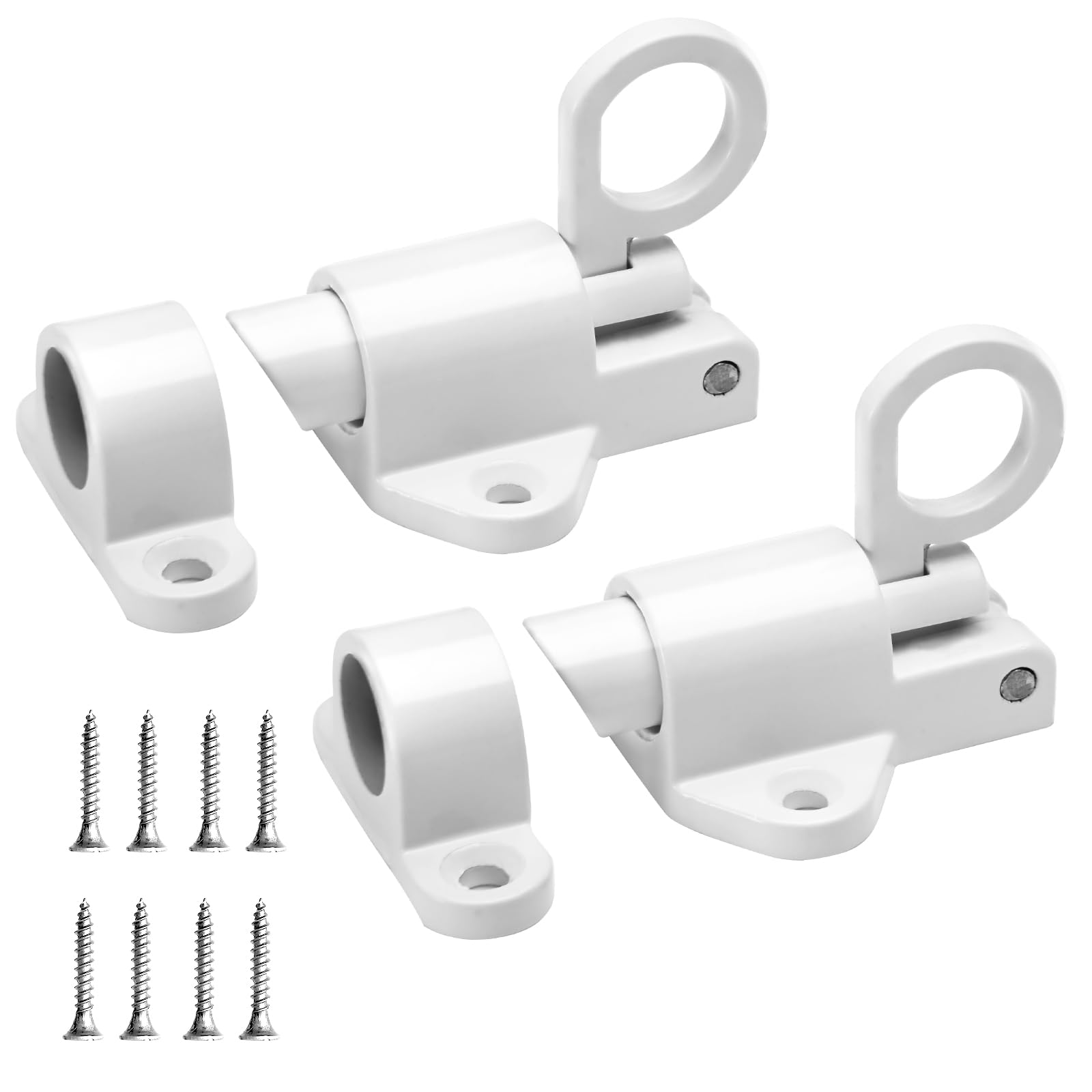 Amazon.com: KOVOSCH 2 Pack Self-Closing Latches, Aluminum Spring Gate ...