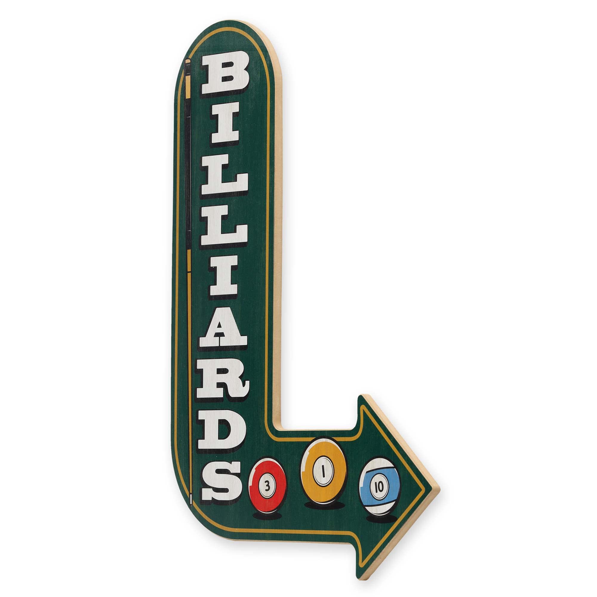 Snapklik.com : Billiards Arrow Wood Wall Decor
