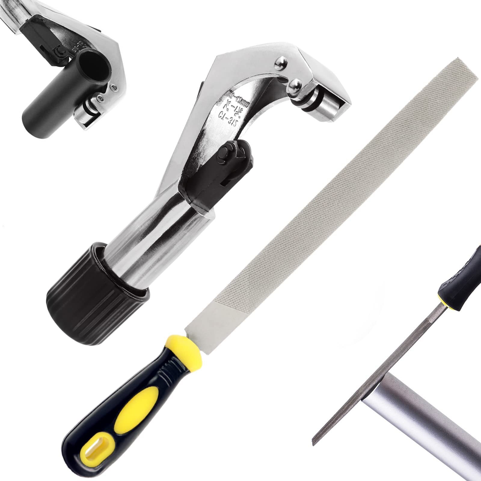 Wokape Bicycle Tube Cutter with 8" Semi Round File, for Cutting Copper ...