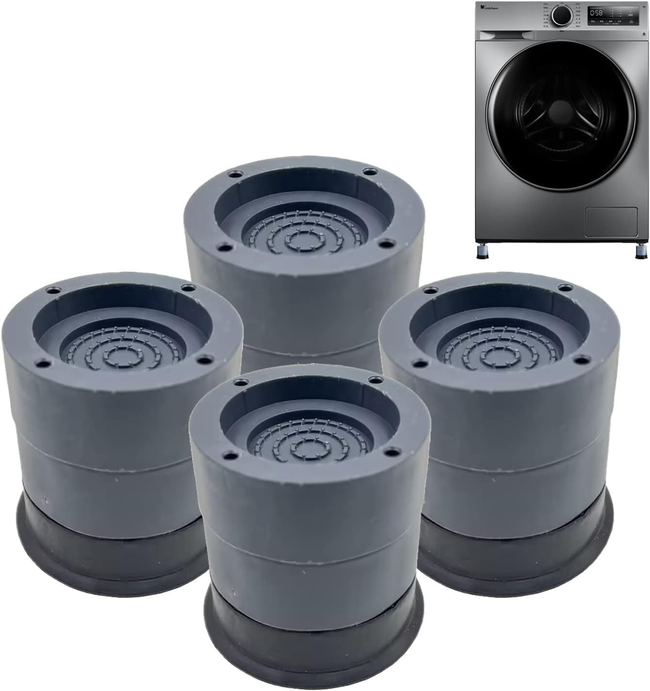 Amazon.com: NANSHINE 4 sets Washing Machine Refrigerator Foot Pad Anti ...