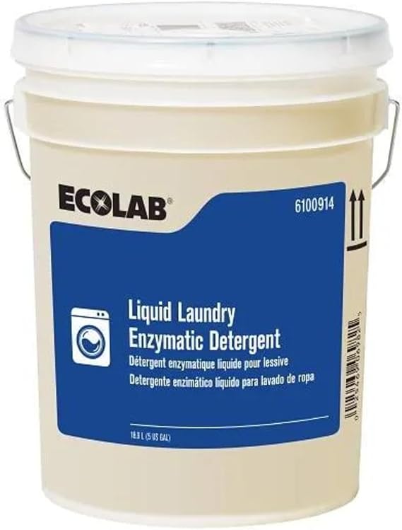 Amazon.com: Ecolab Liquid Laundry Enzymatic Detergent 5gal : Health ...