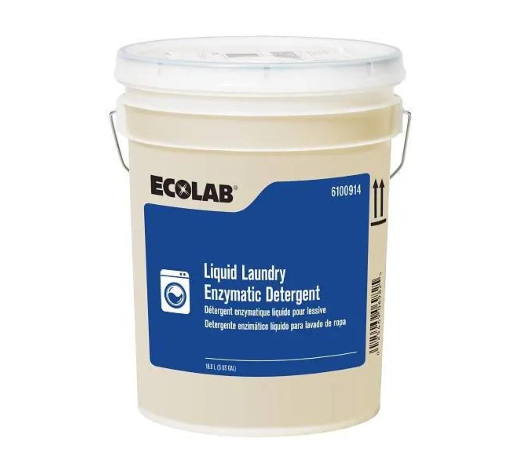 Amazon.com: Ecolab Liquid Laundry Enzymatic Detergent 5gal : Health ...