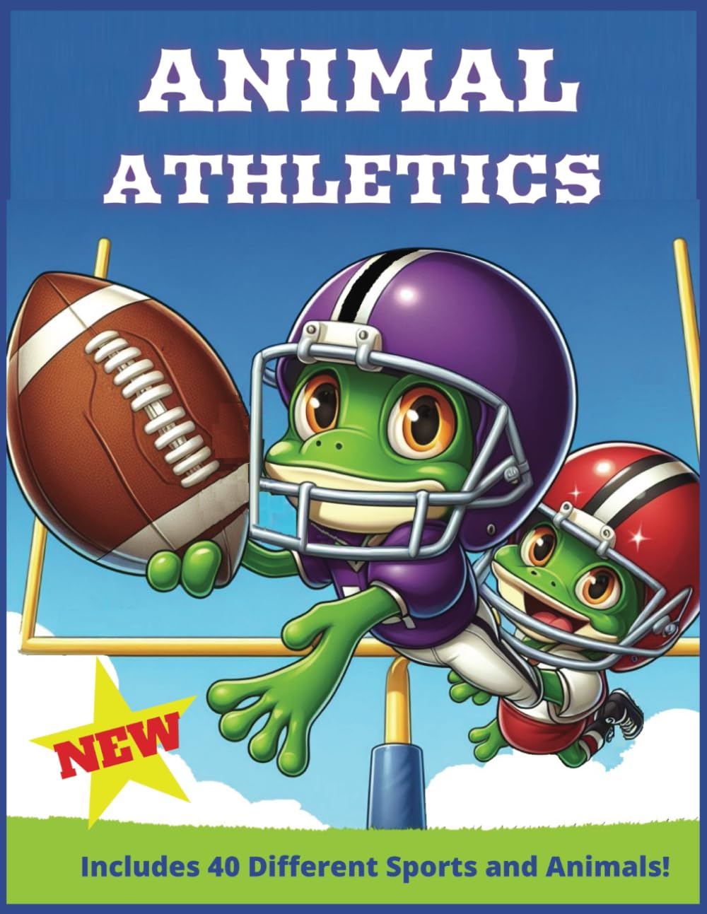 Animal Athletics Coloring Book: Animals Playing Sports - For Kids ...