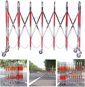 Amazon.co.jp: Movable Folding Barrier Gate - Stainless Steel ...