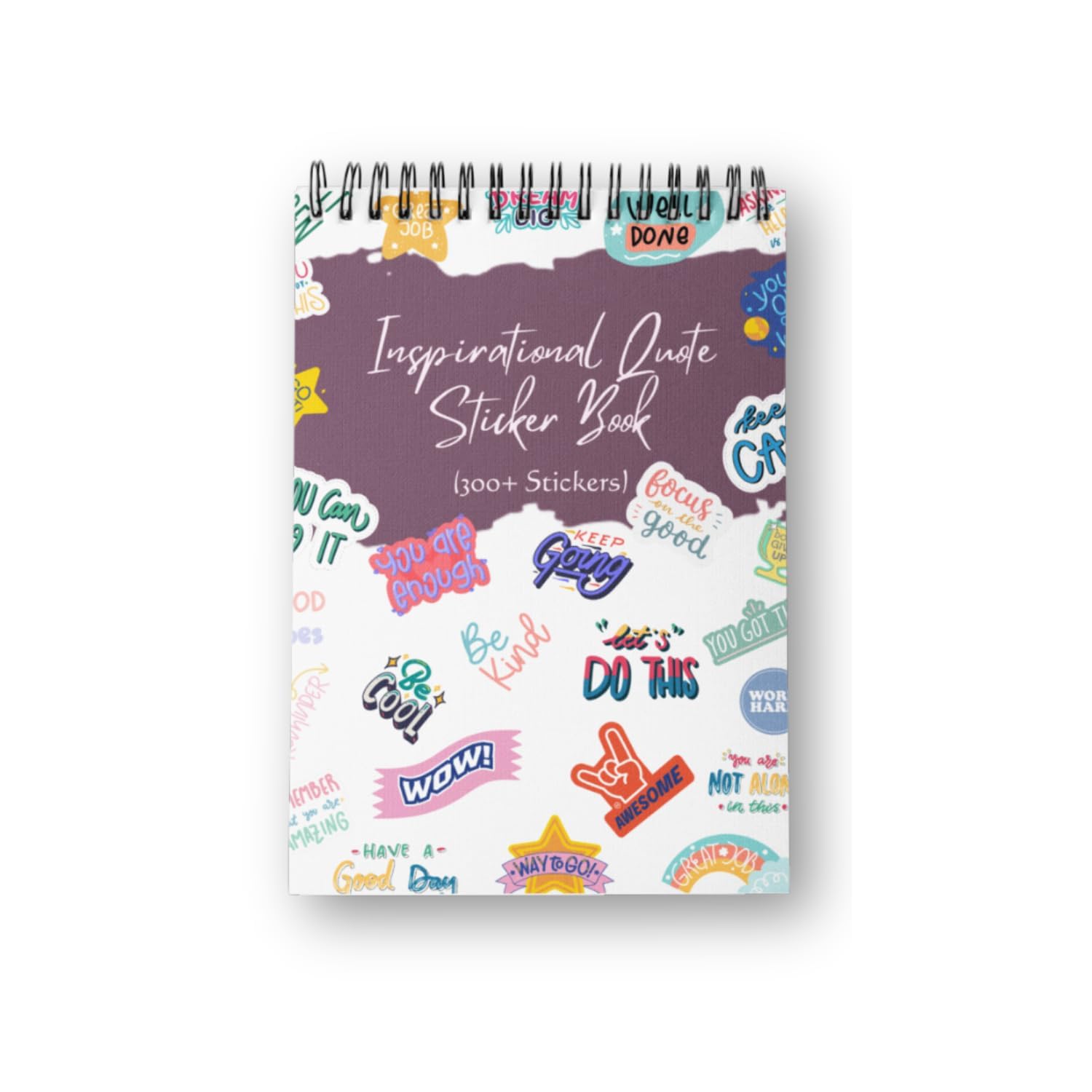 Edgy Design Inspirational Quote Sticker Book | Perfect for Journals ...