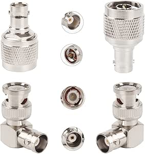 Amazon | BNC N型変換コネクタ BNCオス⇔BNCメス L型 Nオス⇔BNCメス BNCP-BNCJ NP-BNCJ無線機アンテナ ハンディ機 アナライザー ー 同軸ケーブルなど用 ...