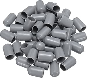 Amazon.com: uxcell 50pcs Rubber End Caps 12mm(1/2") ID Vinyl PVC Round ...