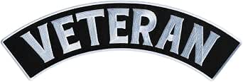 Amazon.com: Hot Leathers Veteran 12” X 3” Top Rocker Patch PPM4177-12 ...
