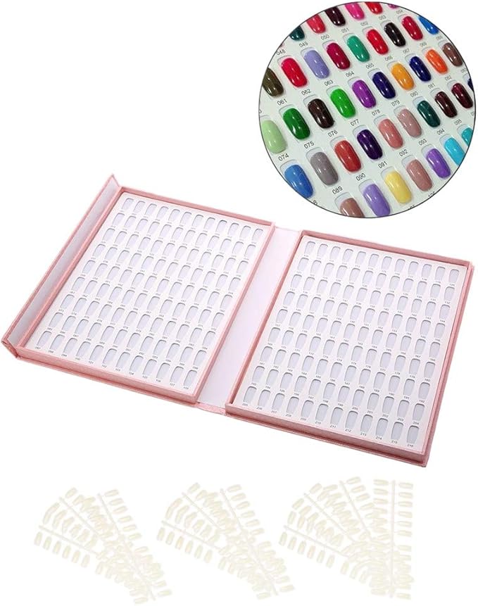 Nail Display Book, 216 Colors Nail Color Display Card Chart with 240pcs ...