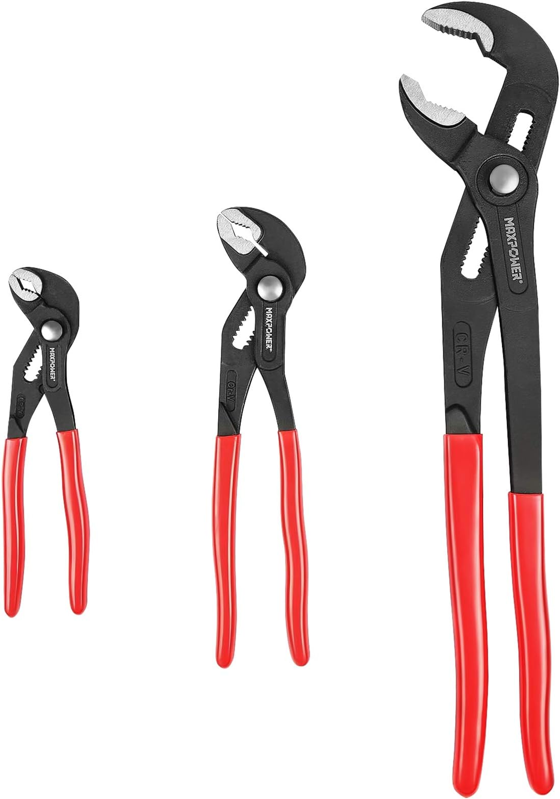 BGS Diy 90457 | Water Pump Pliers Set | 175 / 250 / 300 mm | 3 pcs ...