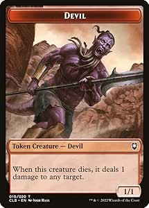 Amazon.com: Magic: the Gathering - Devil (010) // Treasure (017) - Foil ...