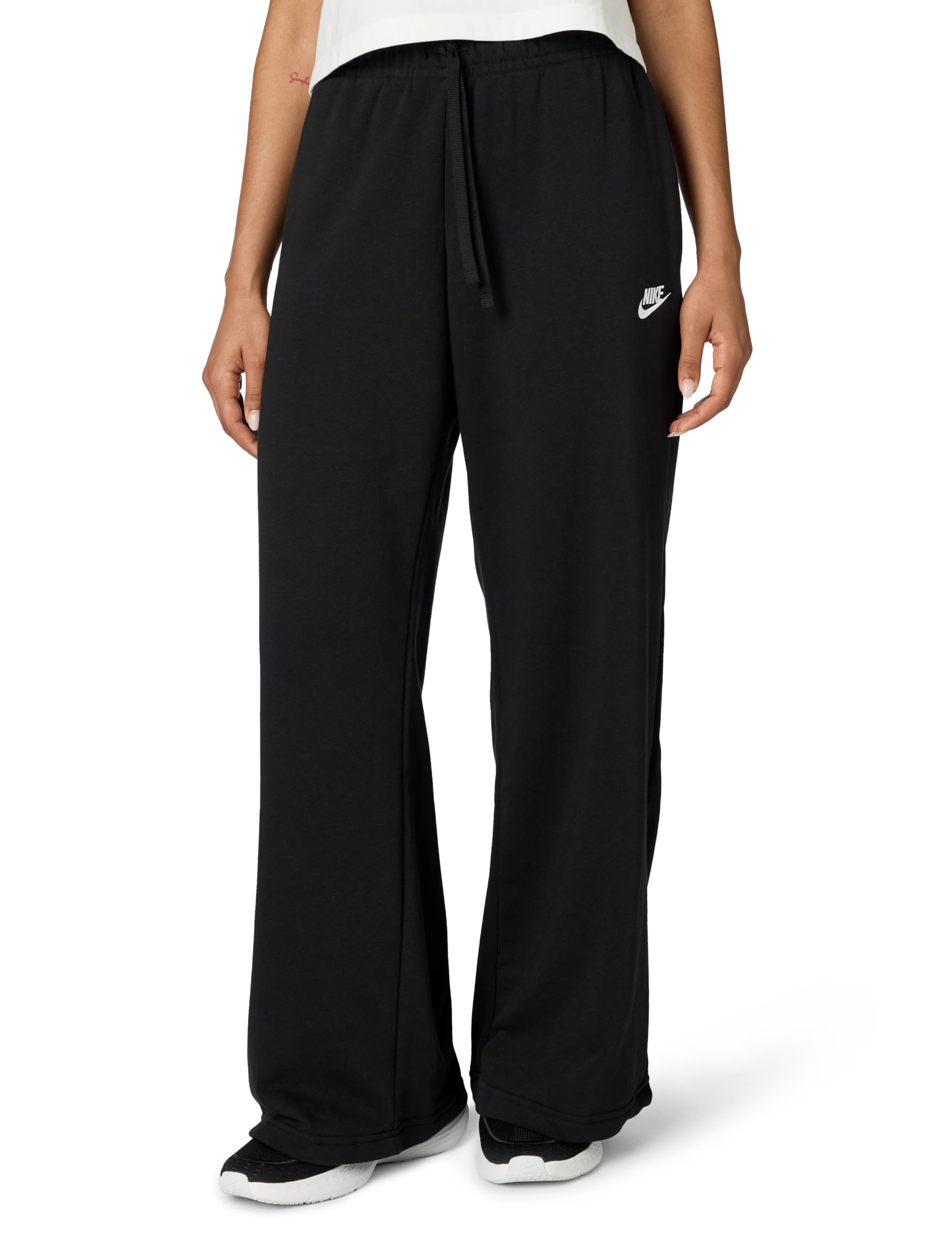 Snapklik.com : Nike Womens Sportswear Club Fleece Mid-Rise Wide-Leg ...