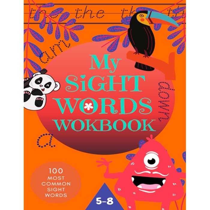 Buy My Sight Words Workbook.100 Essential Sight Words for kids form 5-8 ...