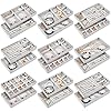 Amazon.com: Junkin 18 Pcs Velvet Jewelry Tray, Stackable Jewelry ...