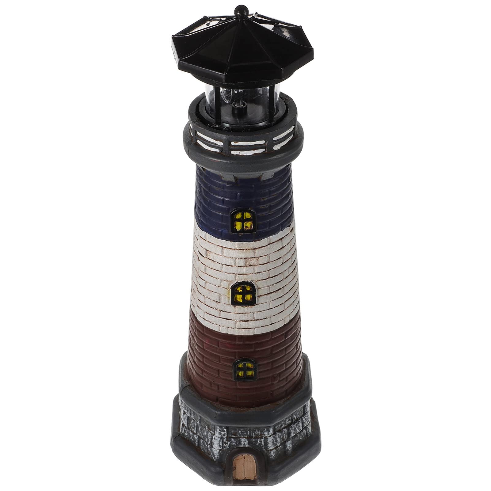 Housoutil Solar Lighthouse Nautical Lighthouse with Led Lights ...