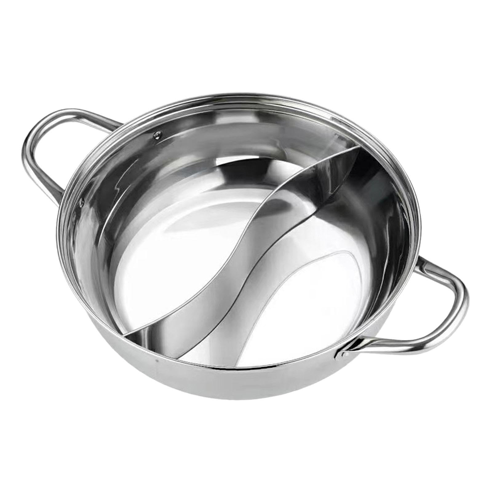 MYCENSE Shabu Shabu Pot Stainless Steel Double Flavor Hotpot Kitchen ...