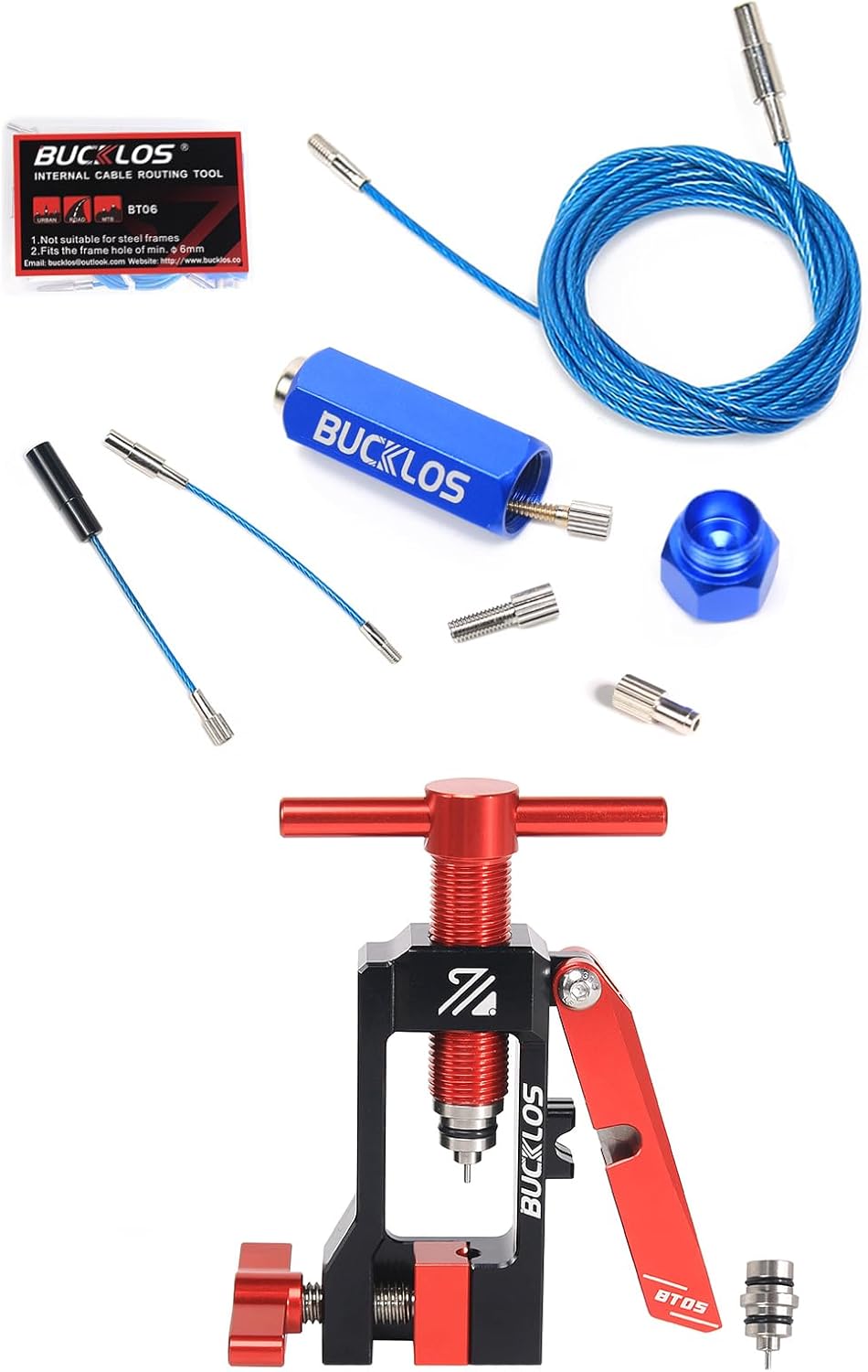 Amazon.com: BUCKLOS MTB Bike Internal Cable Routing Tool Kit Compatible ...