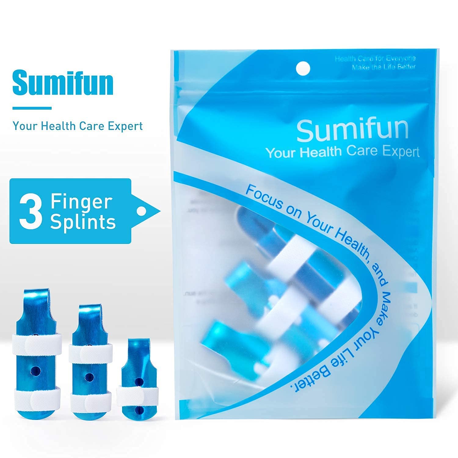 Sumifun Finger Splints, 3 Sizes of Finger Support with...B07RKP5PSC ...