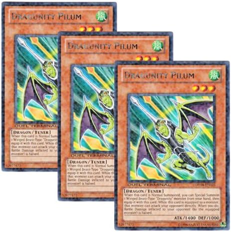 Amazon.co.jp: ★ 3枚セット ★遊戯王 英語版 DT04-EN076 Dragunity Pilum ドラグニティ－ピルム ...