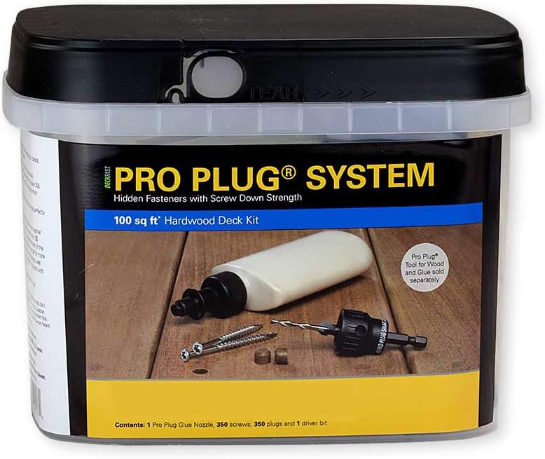 Amazon.com: Starborn Pro Plug System for Wood Decking Kit - 100 Square ...