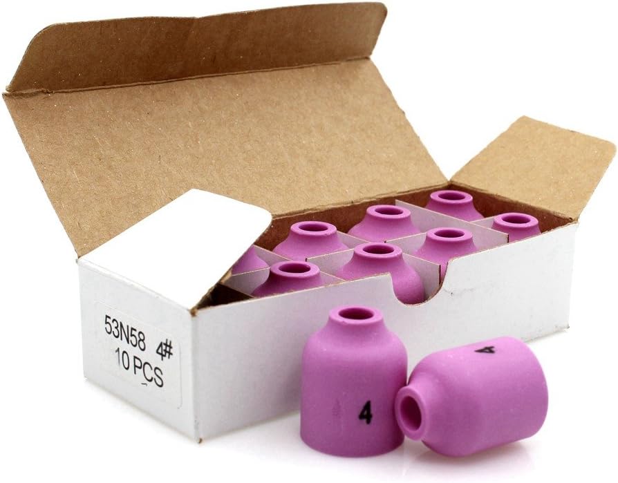 53N58 No.4 TIG Welding Torch WP-9 WP 20 WP25 WP-24W Ceramic Shield 1/4 ...