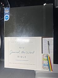 NIV, Journal the Word Bible (Perfect for Note-Taking), Hardcover, Black ...