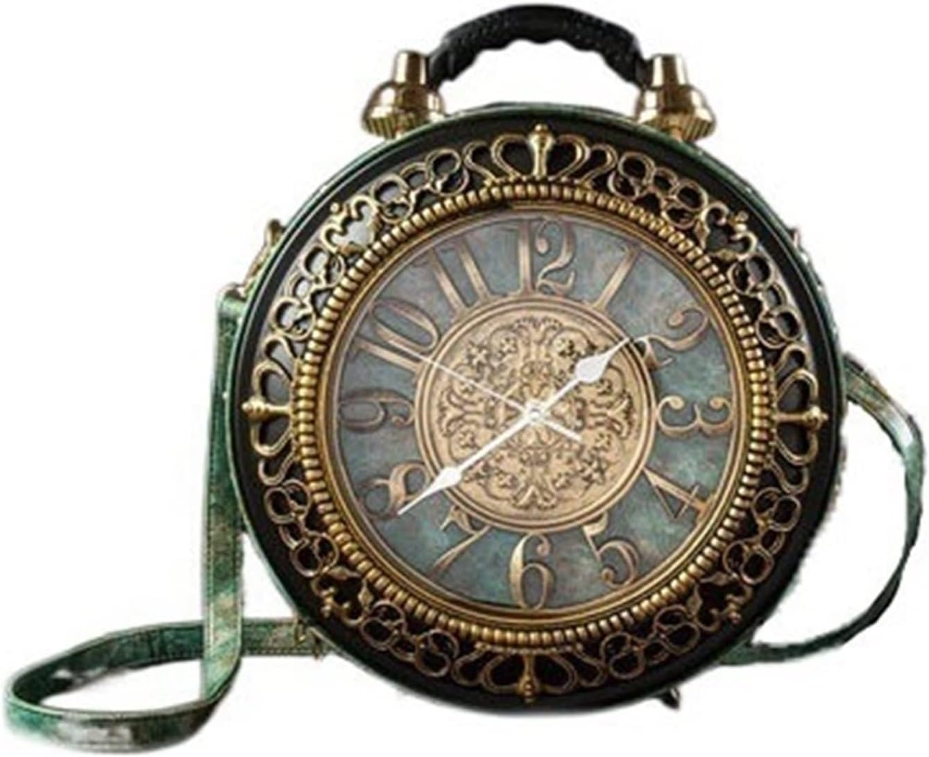 Amazon.com: THUCHENYUC Clock Purse, Real Working Clock Handbags,PU ...
