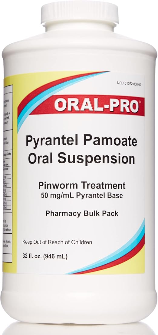 Amazon.com: Oral-Pro, Pyrantel Pamoate Oral Suspension 50mg/mL, Pinworm ...