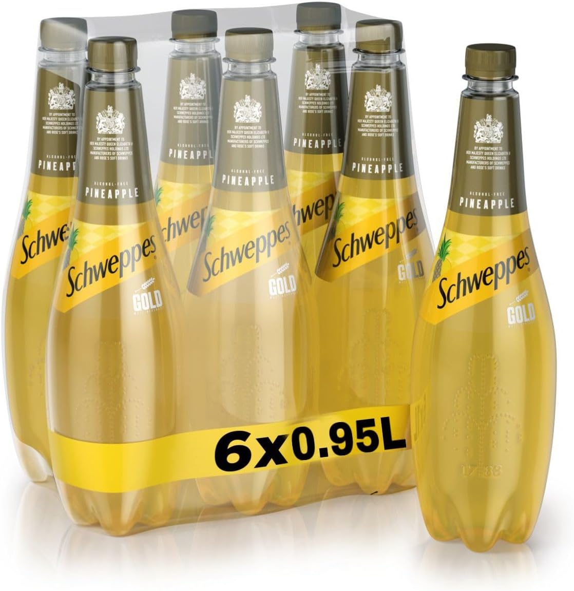 Schweppes Gold Pineapple Malt Drink 950 ml - Set of 6: Buy Online at ...